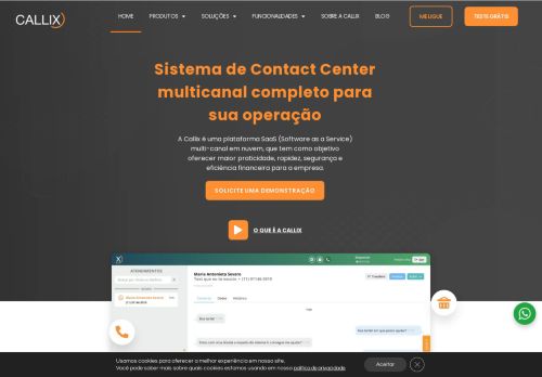 O melhor Sistema de Call Center na Nuvem | Callix